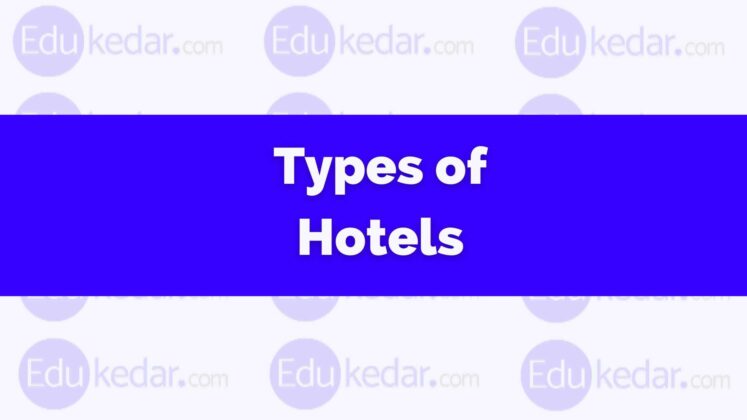 Types of Hotels: Motel, Resort, Lodge, Inn, Accommodation Rooms