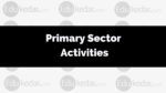 What are Primary Sector Activities? in Economy: Meaning, Example