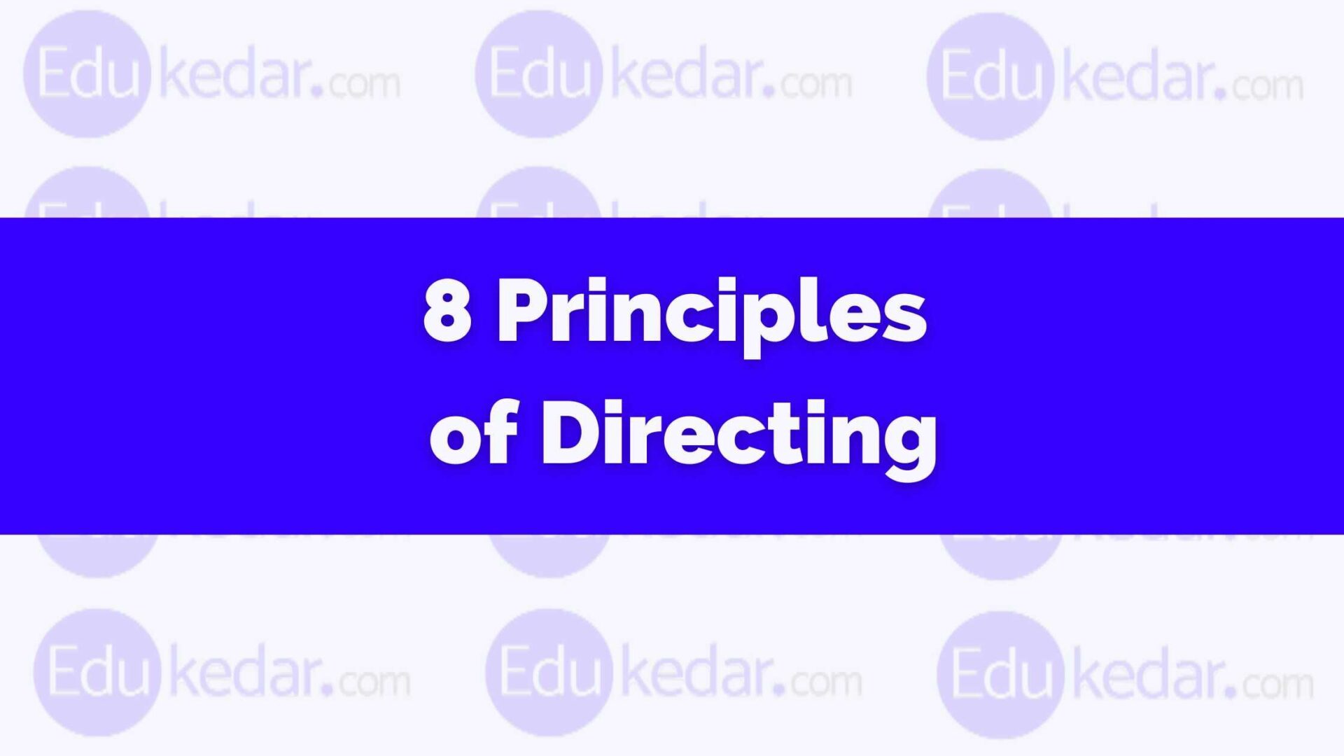 8 Principles of Directing in Management, Meaning Explained