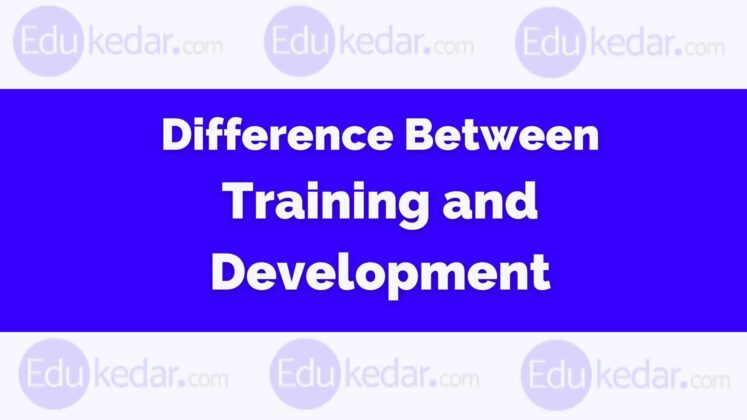 Difference between Training and Development (with Examples)