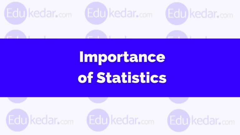 Importance of Statistics